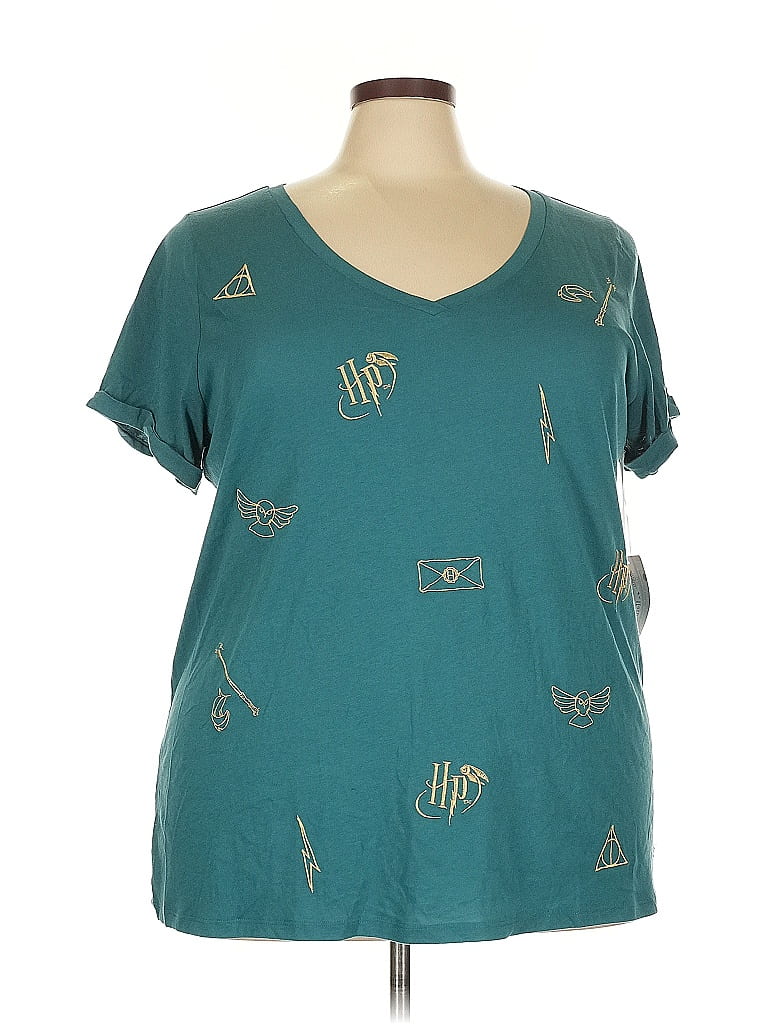 Harry Potter Graphic Teal Short Sleeve T-Shirt Size 3X - 43% off | ThredUp