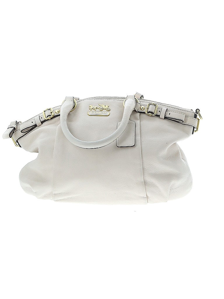 Coach 100% Leather Ivory Leather Satchel One size - 74% off | ThredUp