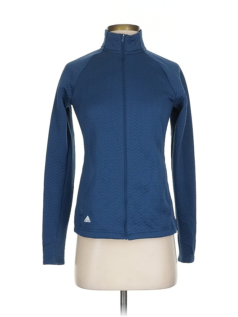 Adidas 100% Polyester Blue Track Jacket Size XS - 67% off | ThredUp