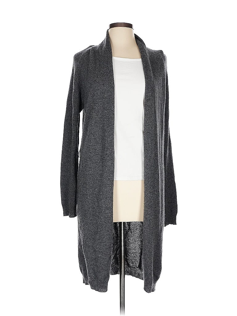 Theory 100% Cashmere Gray Cashmere Cardigan Size L - 81% off | ThredUp
