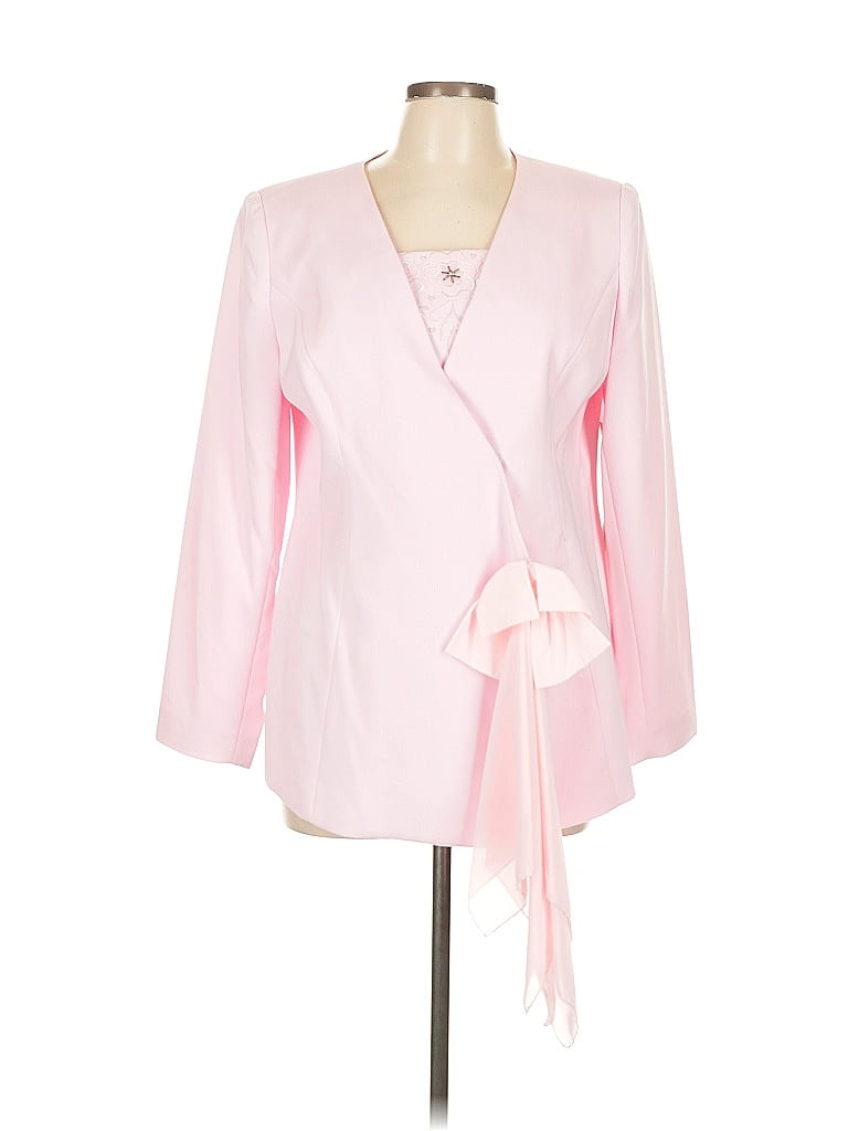 Lisa Rene' 100% Polyester Pink Blazer Size 12 - 77% off | ThredUp