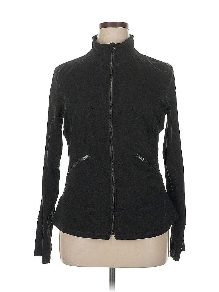 Zella Black Track Jacket Size XL - 62% off | ThredUp