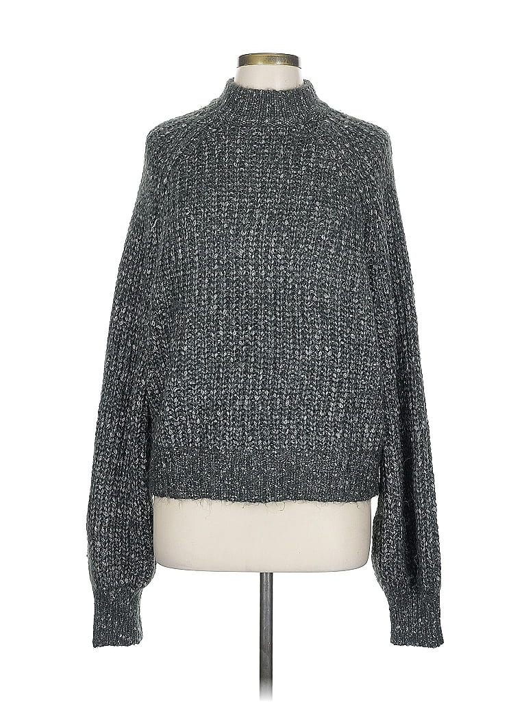 a.n.a. A New Approach Tweed Gray Turtleneck Sweater Size L - 60% off ...