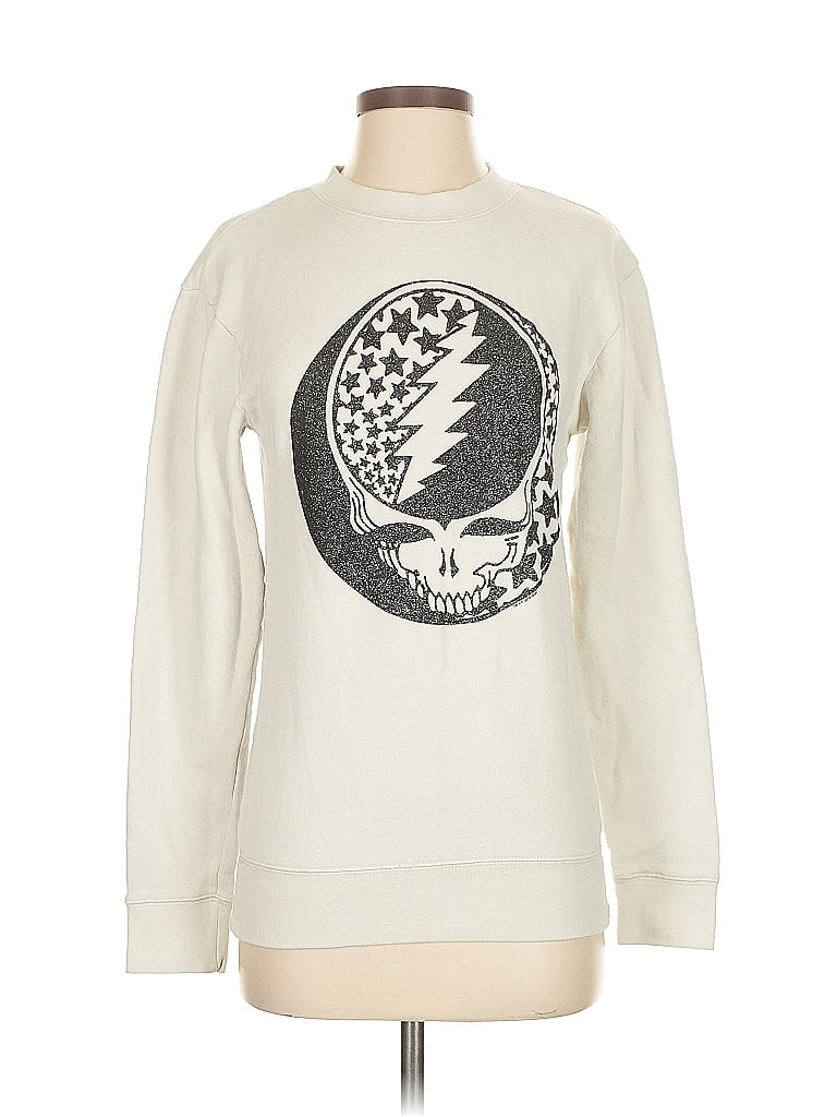 Junk Food 100% Cotton Graphic Ivory Sweatshirt Size XXS - 52% off | ThredUp