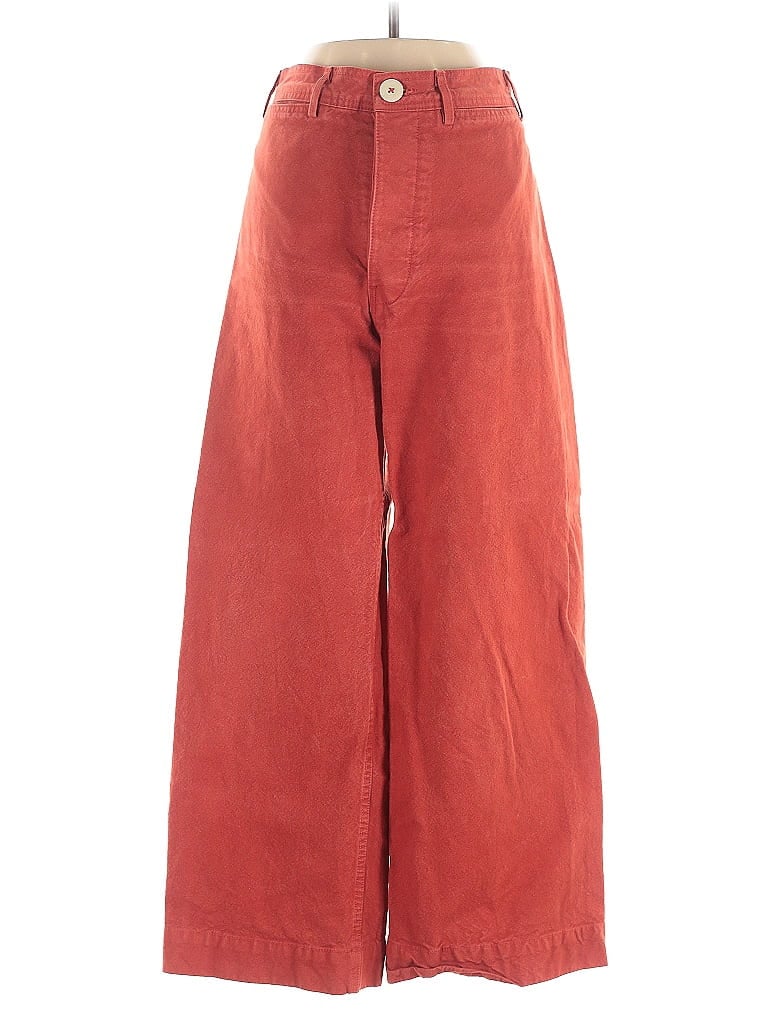 Jesse Kamm 100% Cotton Red Casual Pants Size XS - 38% off | ThredUp