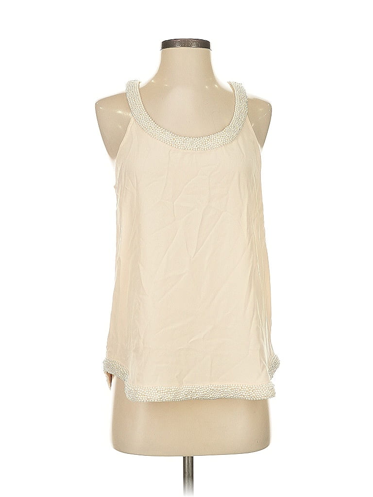 Club Monaco 100% Silk Ivory Sleeveless Silk Top Size S - 76% off | ThredUp