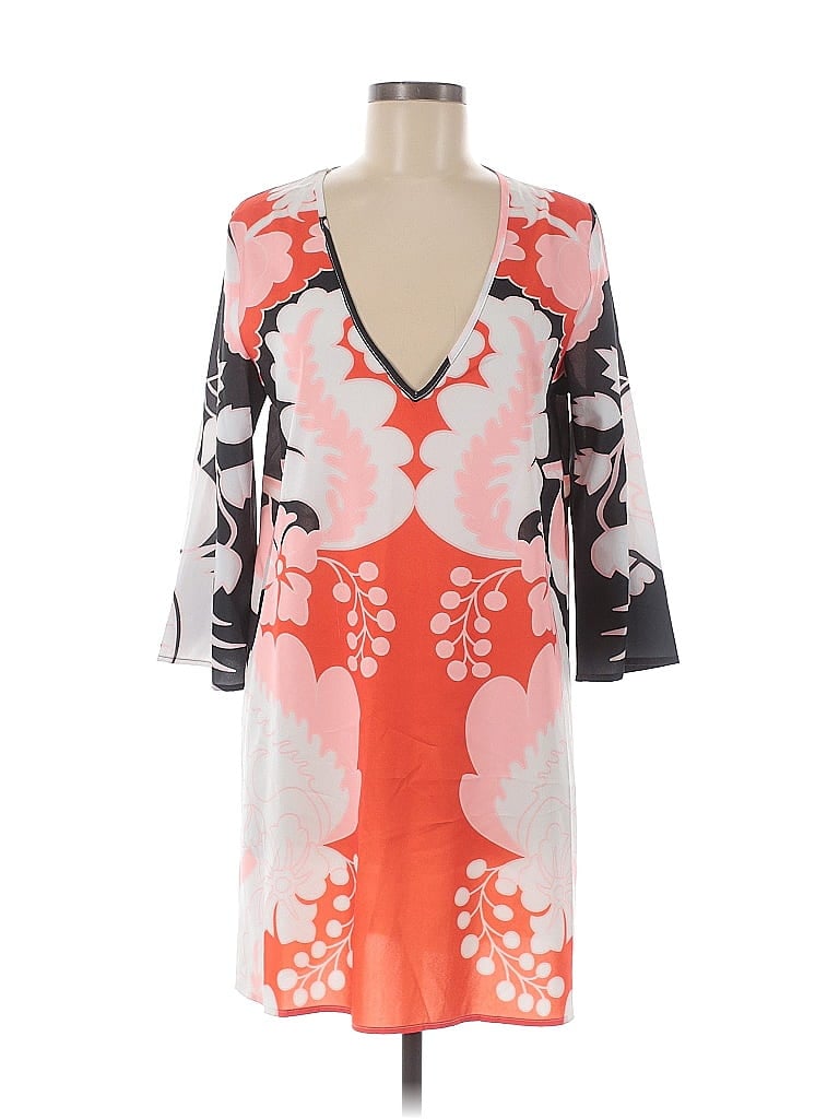 Misslook Graphic Orange Cocktail Dress Size M - 67% off | ThredUp