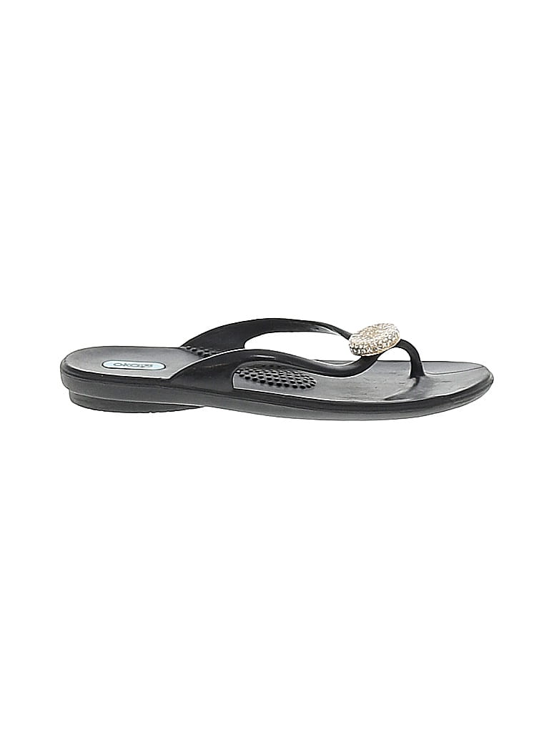 Oka B. Black Flip Flops Size 8 - 46% off | ThredUp
