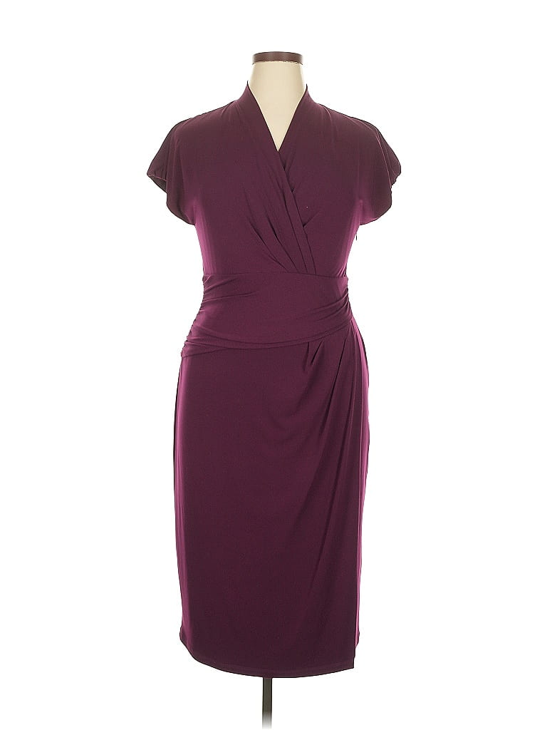 Suzi Chin for Maggy Boutique Burgundy Cocktail Dress Size 16 - 74% off ...