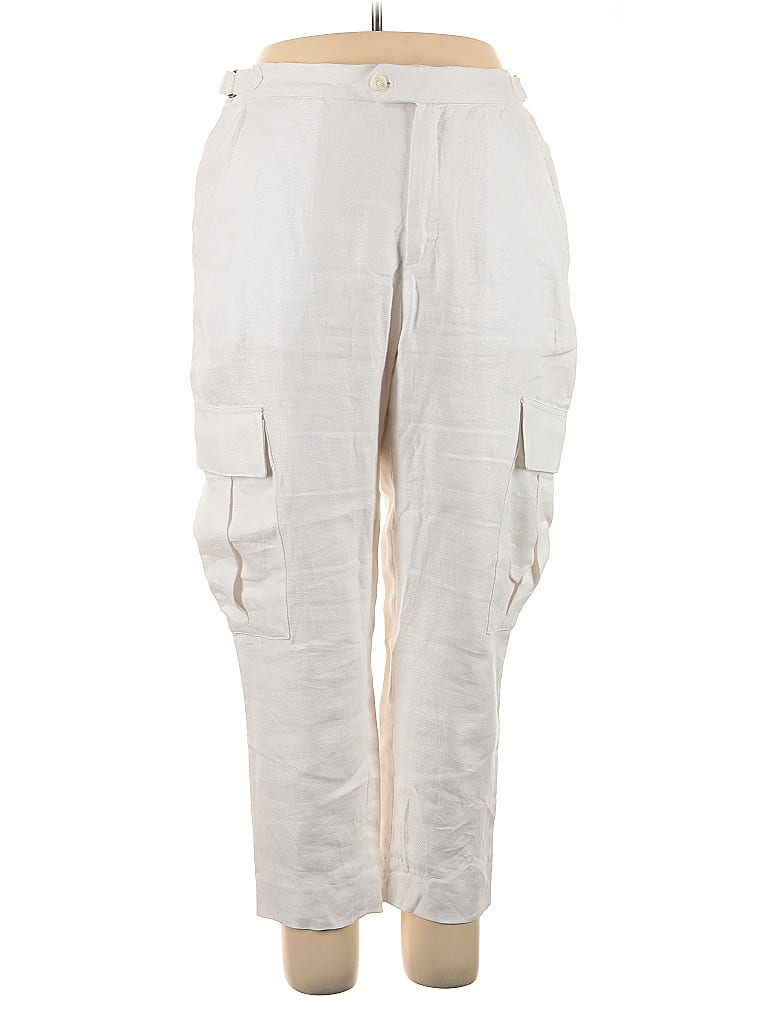 Banana Republic 100% Linen Ivory Linen Pants Size 14 - 76% off | ThredUp