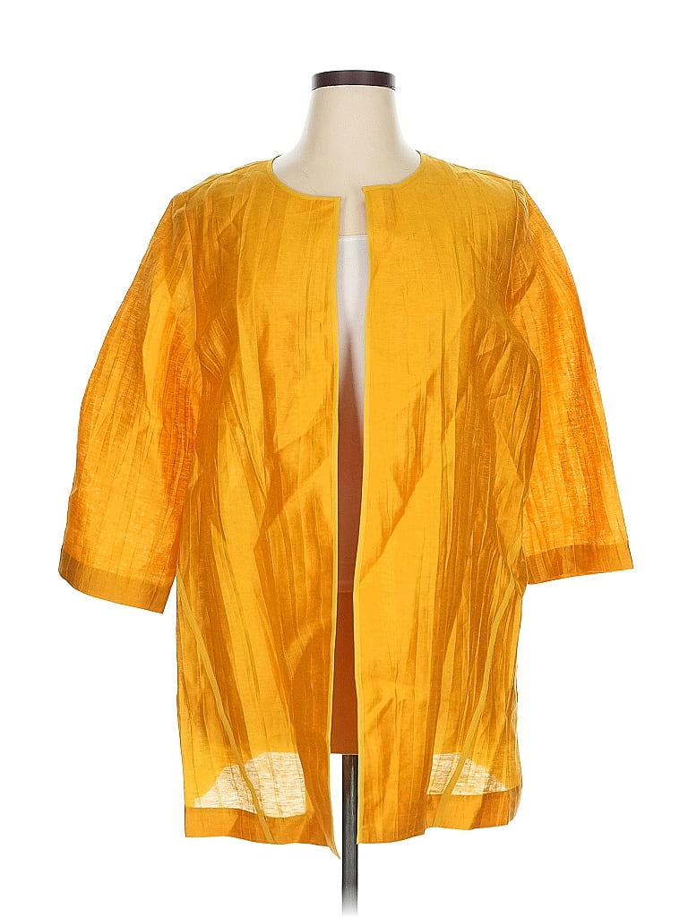 Chico's Yellow Kimono Size XL - 71% off | ThredUp
