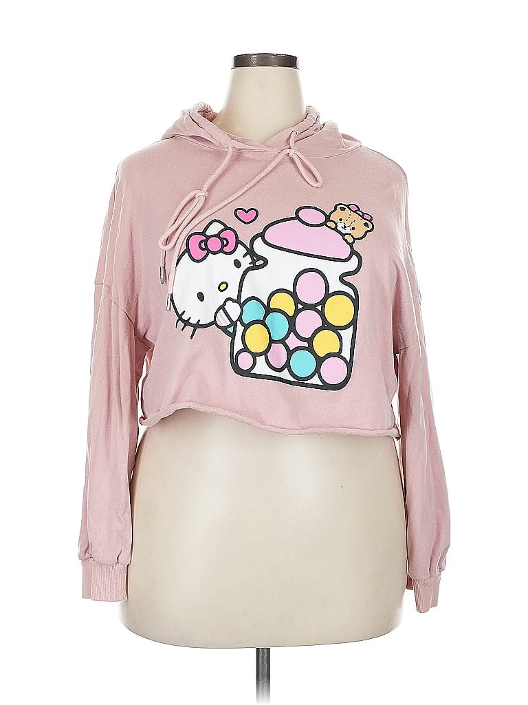 Shein X Hello Kitty and Friends 100% Cotton Pink Sweatshirt Size 2X ...