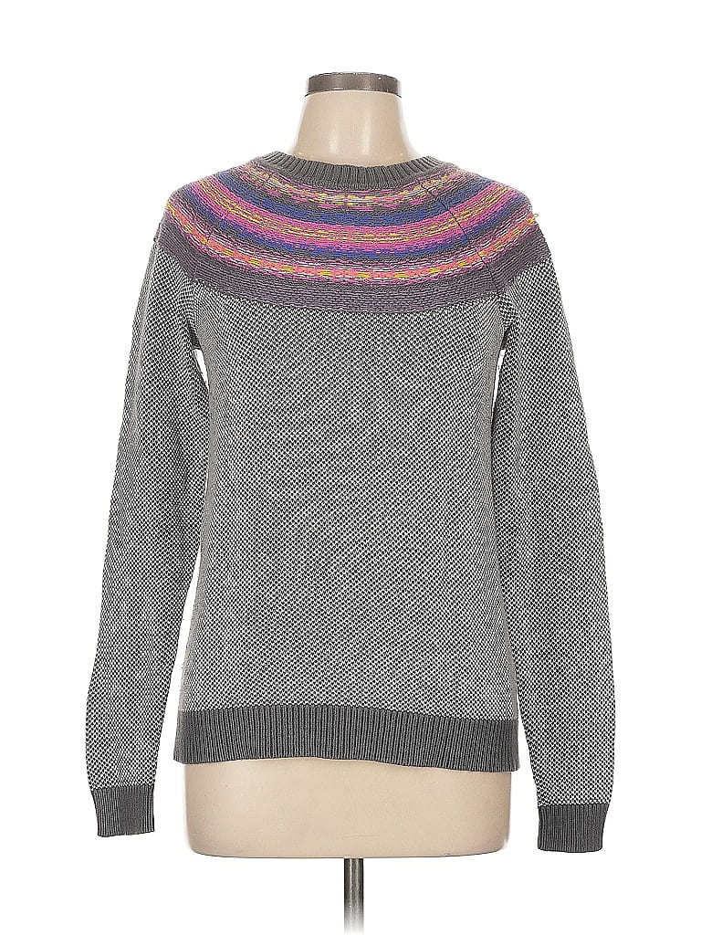 Mossimo Supply Co. Chevron-herringbone Gray Pullover Sweater Size L ...