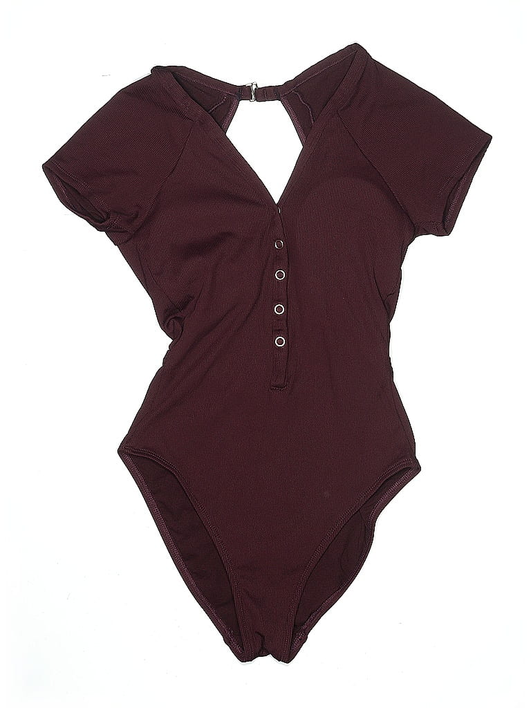 Robin Piccone Solid Burgundy One Piece Swimsuit Size 8 - 37% off | ThredUp