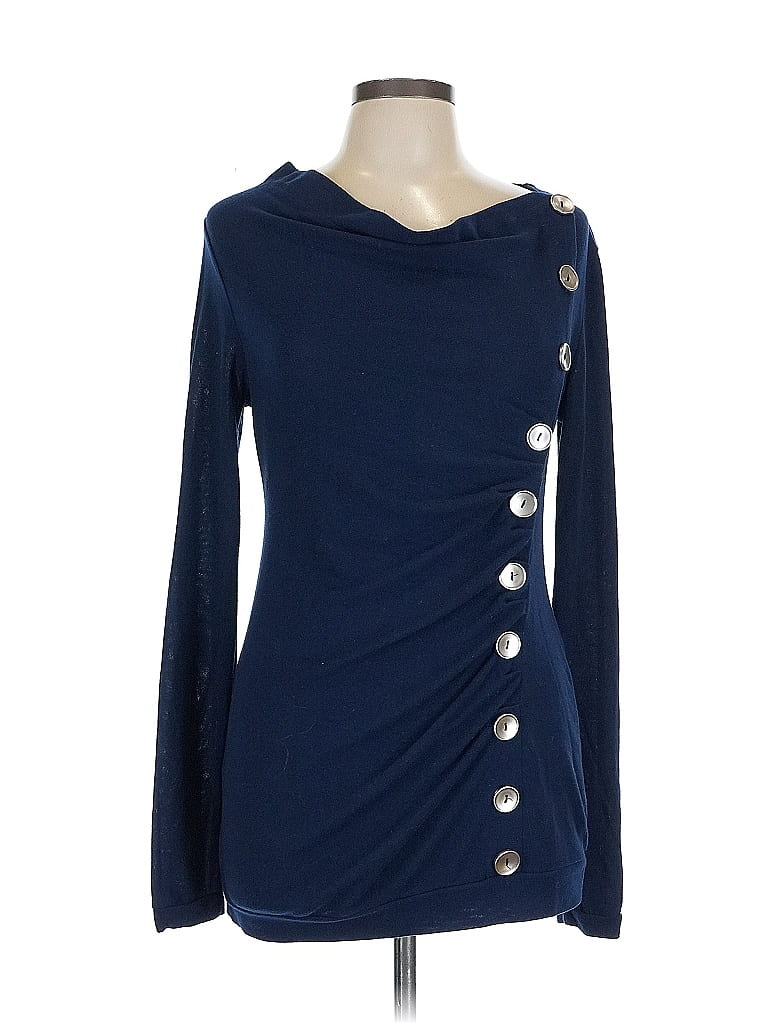 Patty Boutik Blue Long Sleeve Top Size L - 48% off | ThredUp