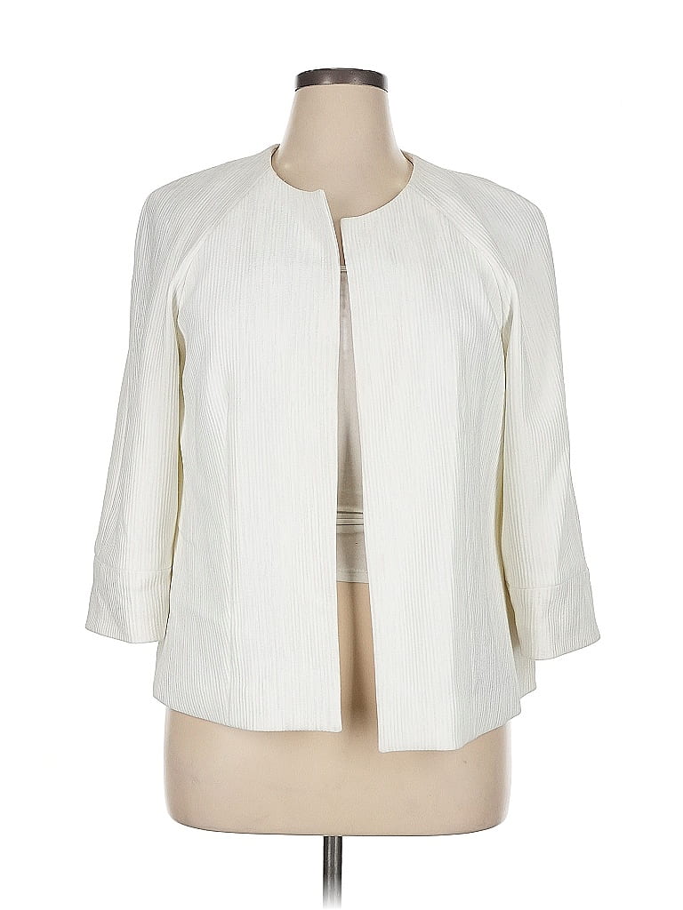 Kasper Ivory Blazer Size 14 - 73% off | ThredUp