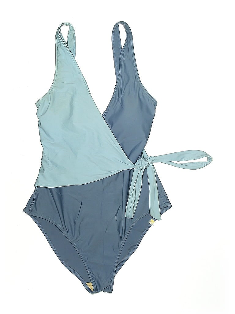 Summersalt Color Block Blue One Piece Swimsuit Size 8 - 41% off | ThredUp