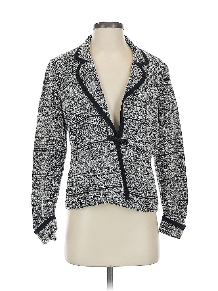 Koret Chevron-herringbone Gray Blazer Size P (petite) - 89% off | ThredUp
