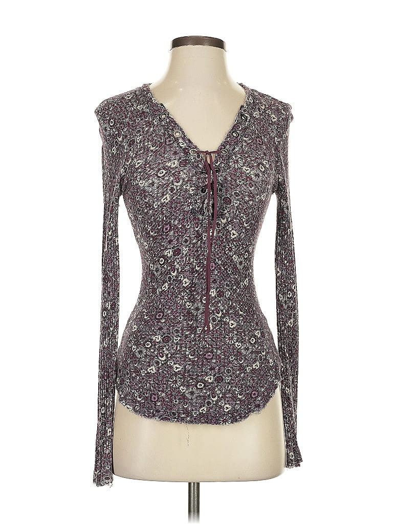 William Rast Purple Long Sleeve Top Size S - 75% off | ThredUp