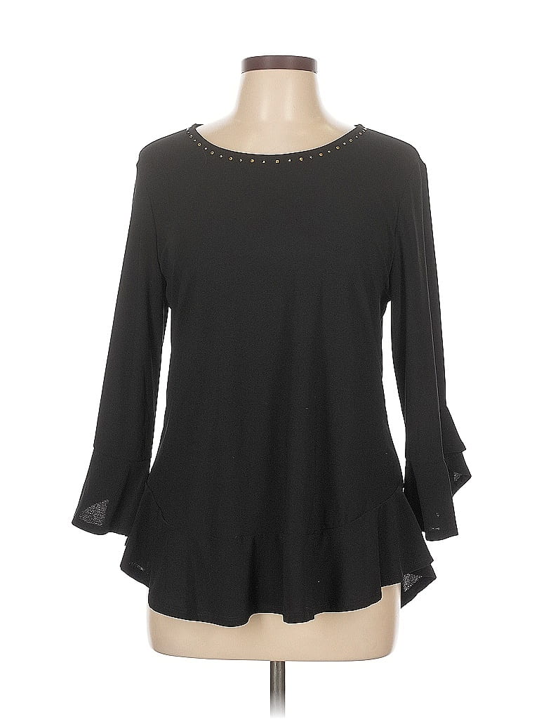 Beige by ECI Black Long Sleeve Blouse Size L - 71% off | ThredUp