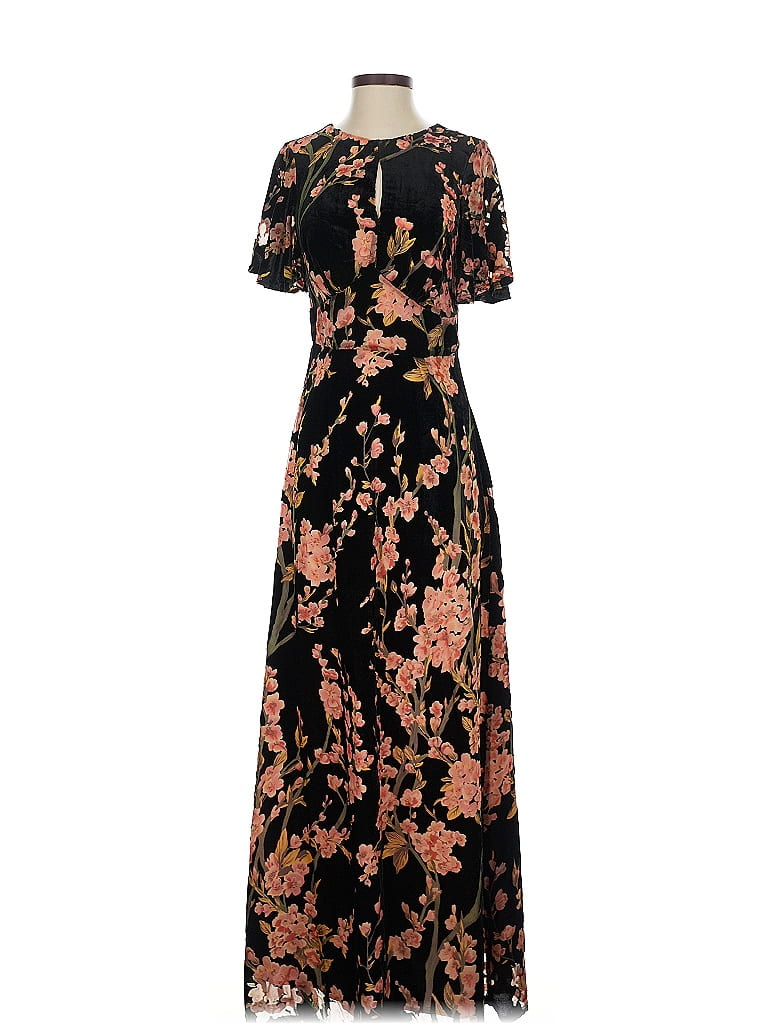 ModCloth Floral Black Casual Dress Size S - 45% off | ThredUp