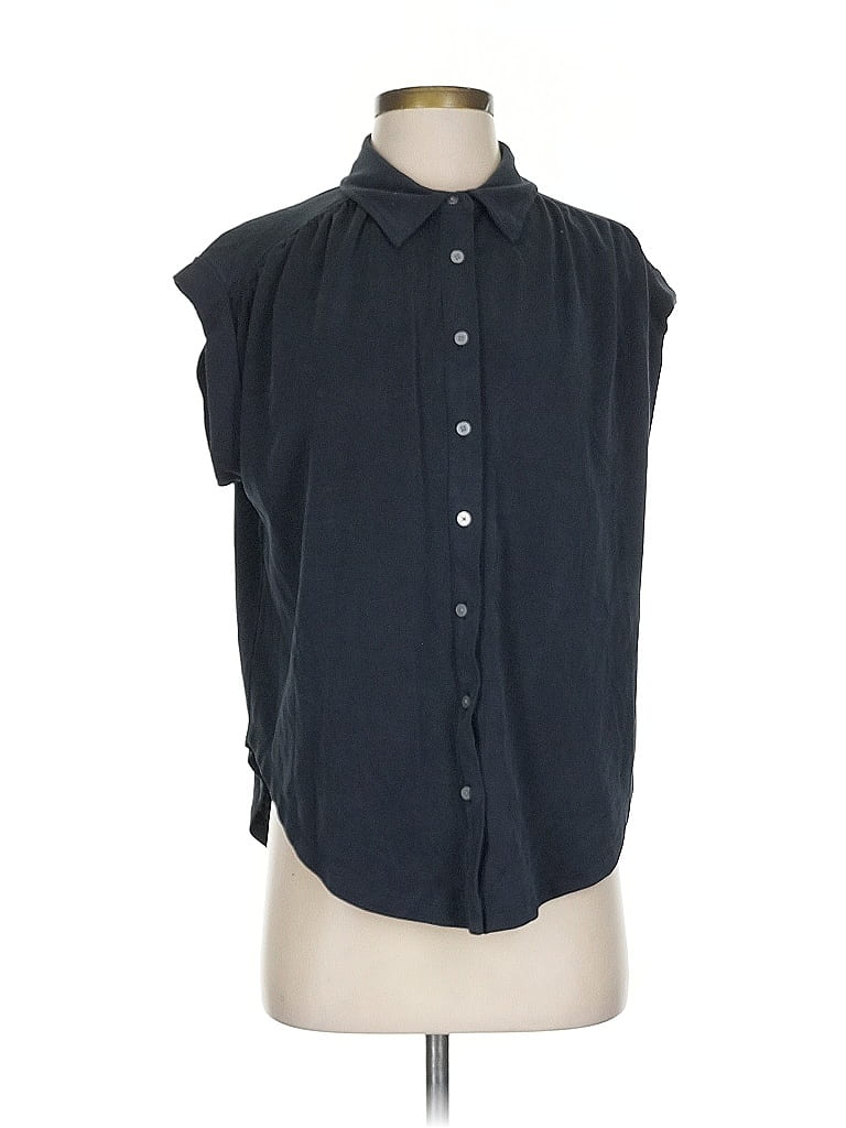 Lou & Grey Black Sleeveless Button-Down Shirt Size XS - 56% off | ThredUp