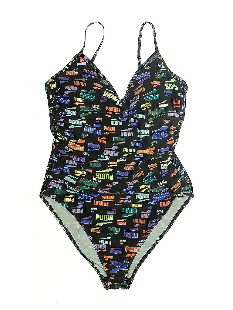 Puma Graphic Green One Piece Swimsuit Size XL - 40% off | ThredUp