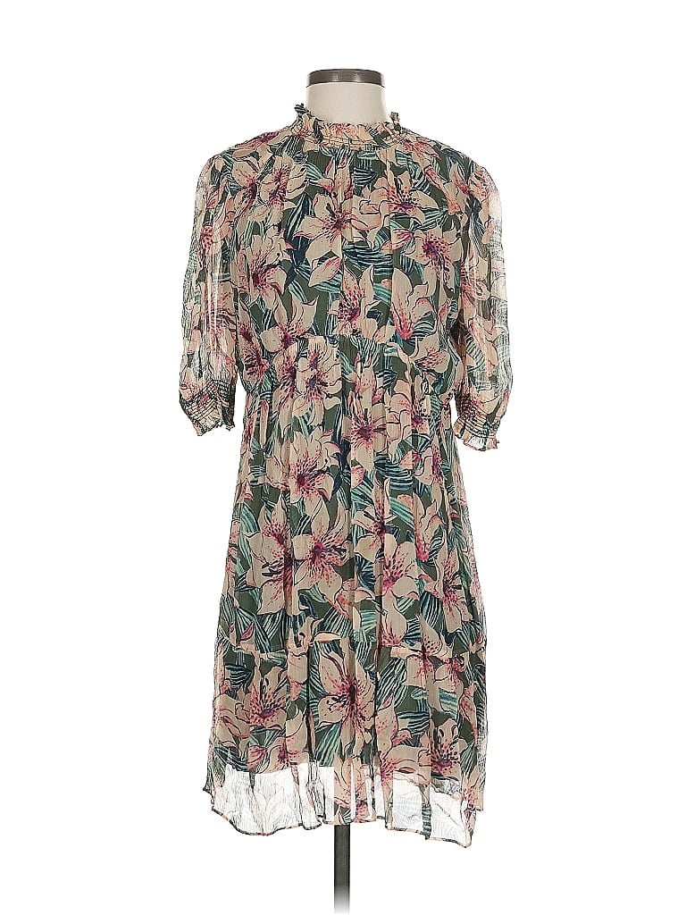 BA&SH 100% Viscose Print Green Casual Dress Size S - 70% off | ThredUp