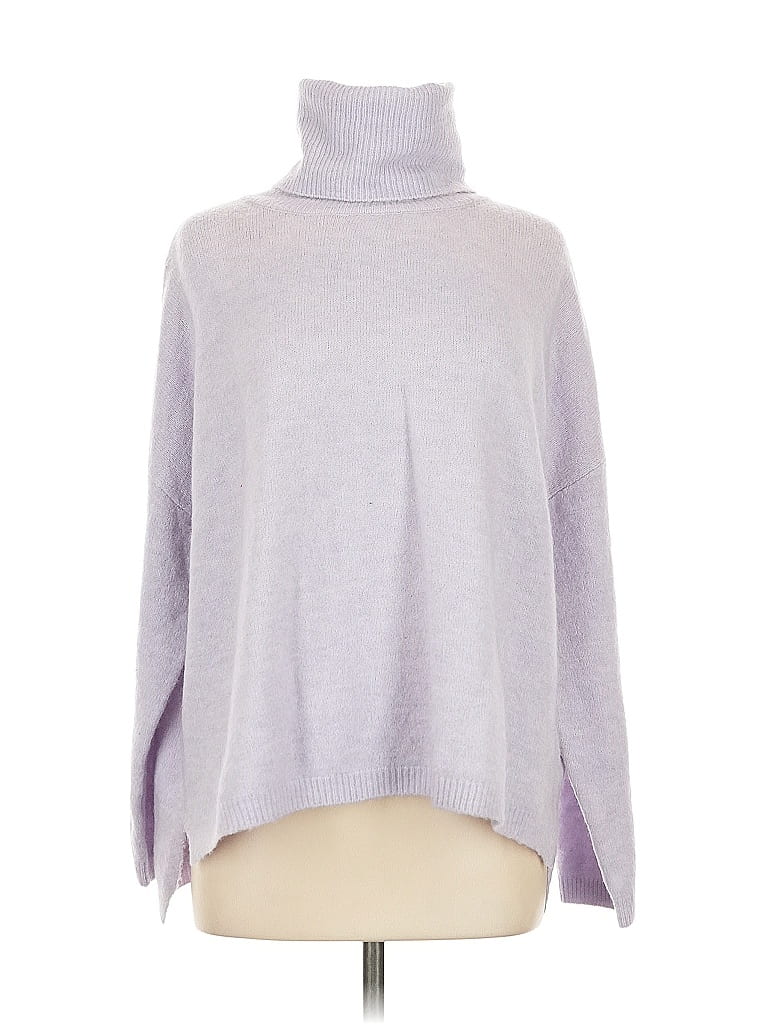 Splendid Purple Turtleneck Sweater Size M - 73% off | ThredUp