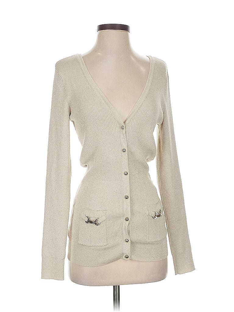 White House Black Market Ivory Cardigan Size S - 20% off | ThredUp