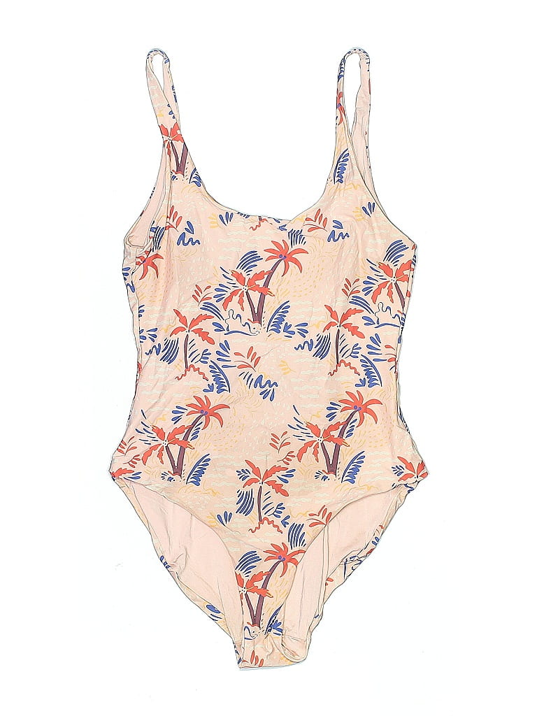 Onia Floral Tan One Piece Swimsuit Size S - 61% off | ThredUp