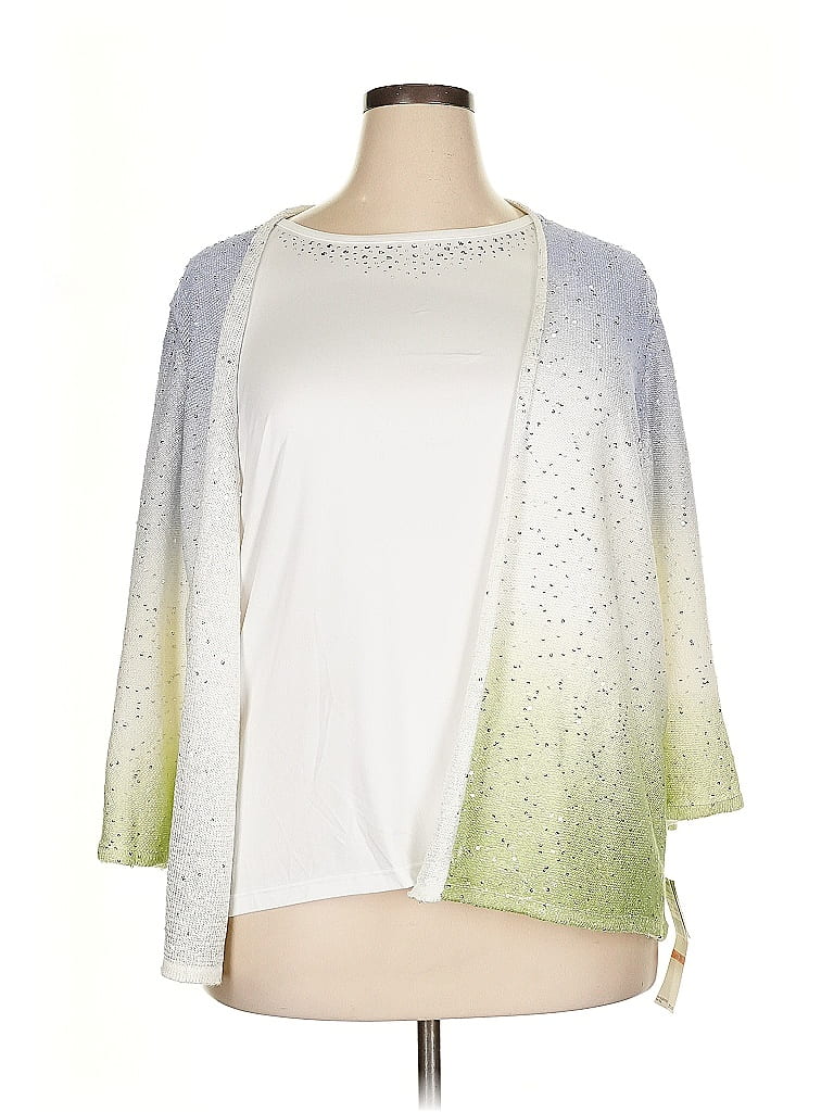 Alfred Dunner White Long Sleeve Top Size 3X - 54% off | ThredUp