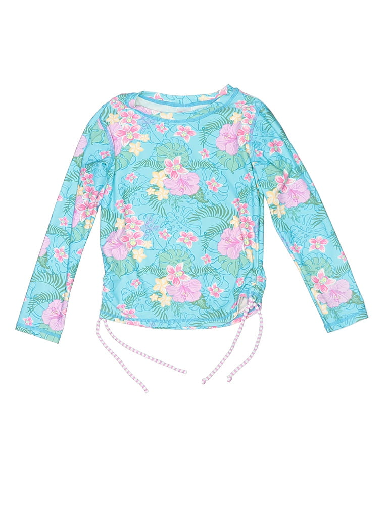 Ruffle Butts Blue Rash Guard Size 5 (big kids) - 21% off | ThredUp