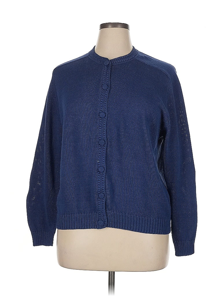 Peruvian Connection 100% Pima Cotton Blue Cardigan Size XL - 20% off ...