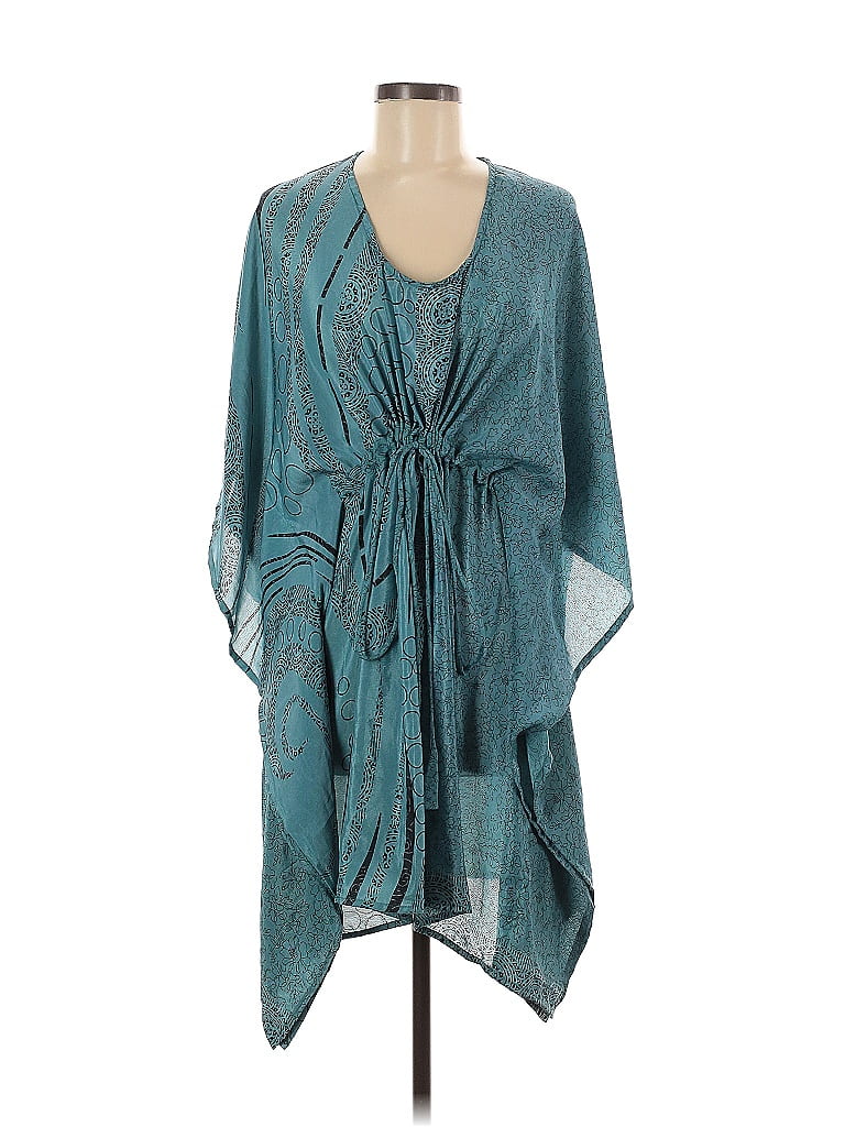 Darn Good Yarn Teal Swimsuit Cover Up One size - 47% off | ThredUp