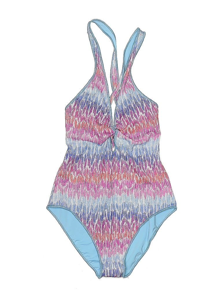 Becca Print Blue One Piece Swimsuit Size M - 49% off | ThredUp