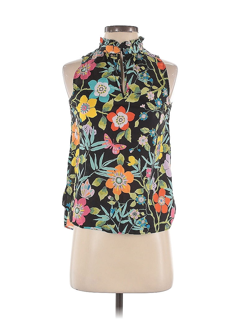 Liberty Art Fabrics for J.Crew 100% Cotton Black Sleeveless Blouse Size 00 - 72% off | ThredUp