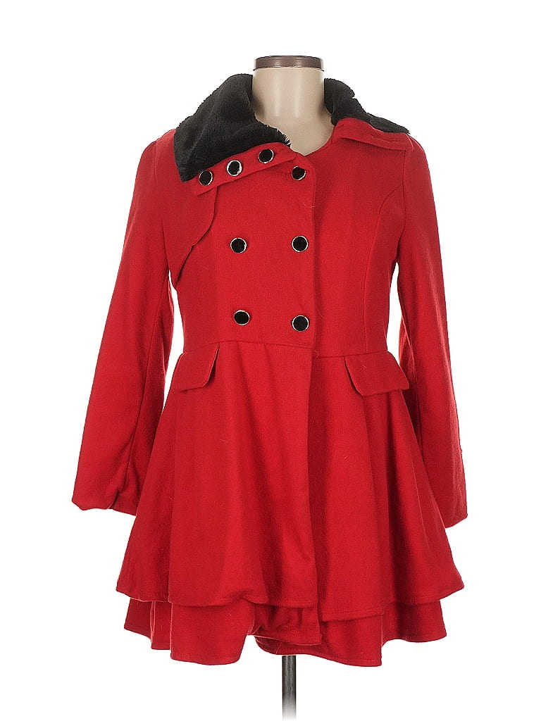 Assorted Brands Red Coat Size M - 60% off | ThredUp