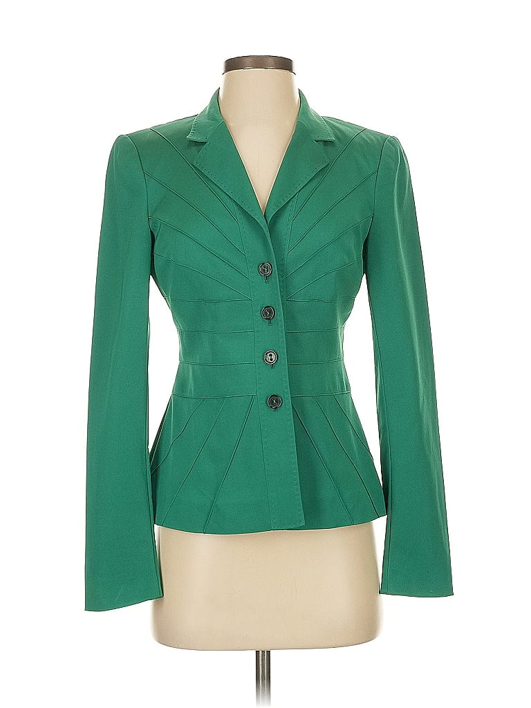 Escada Green Silk Blazer Size EU 34 / US 4 - 78% off | ThredUp