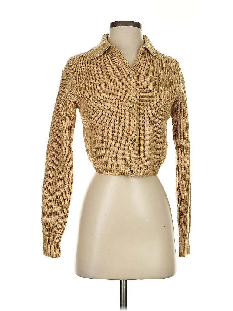 Wilfred 100% Merino Wool Tan Wool Cardigan Size XS - 75% off | ThredUp