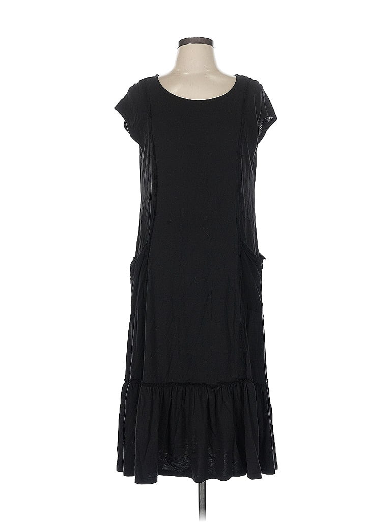 Soft Surroundings Solid Black Casual Dress Size L - 19% off | ThredUp