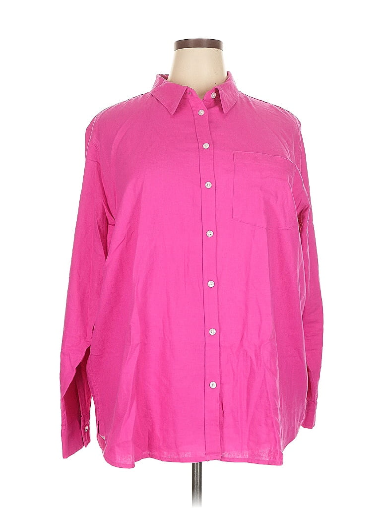 Gap Pink Long Sleeve Button-Down Shirt Size XXL - 67% off | ThredUp