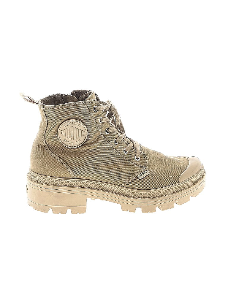 Palladium Green Tan Sneakers Size 5 1/2 - 43% off | ThredUp