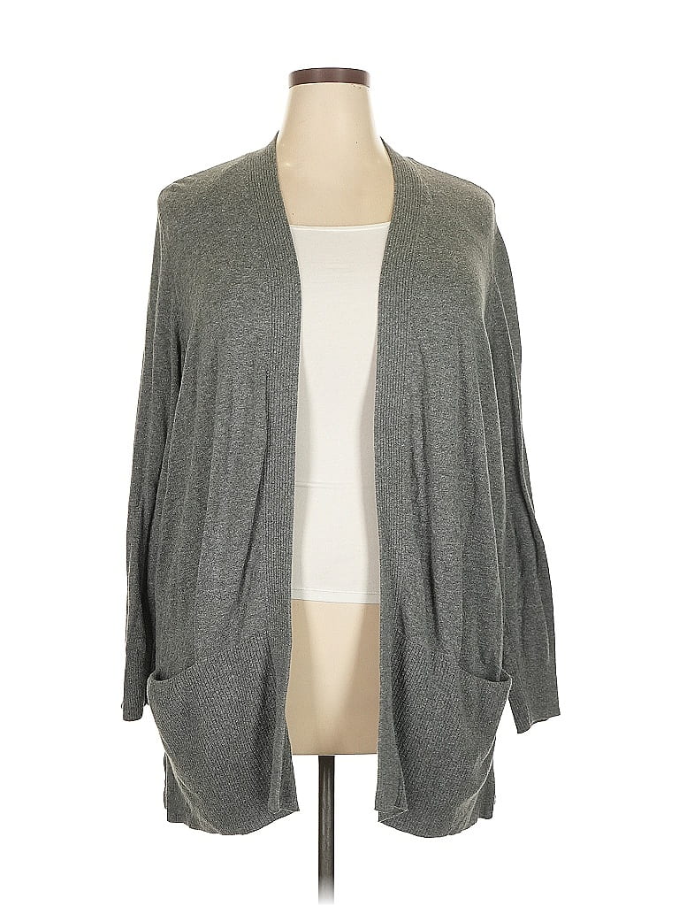 Croft & Barrow Gray Cardigan Size 2X - 47% off | ThredUp