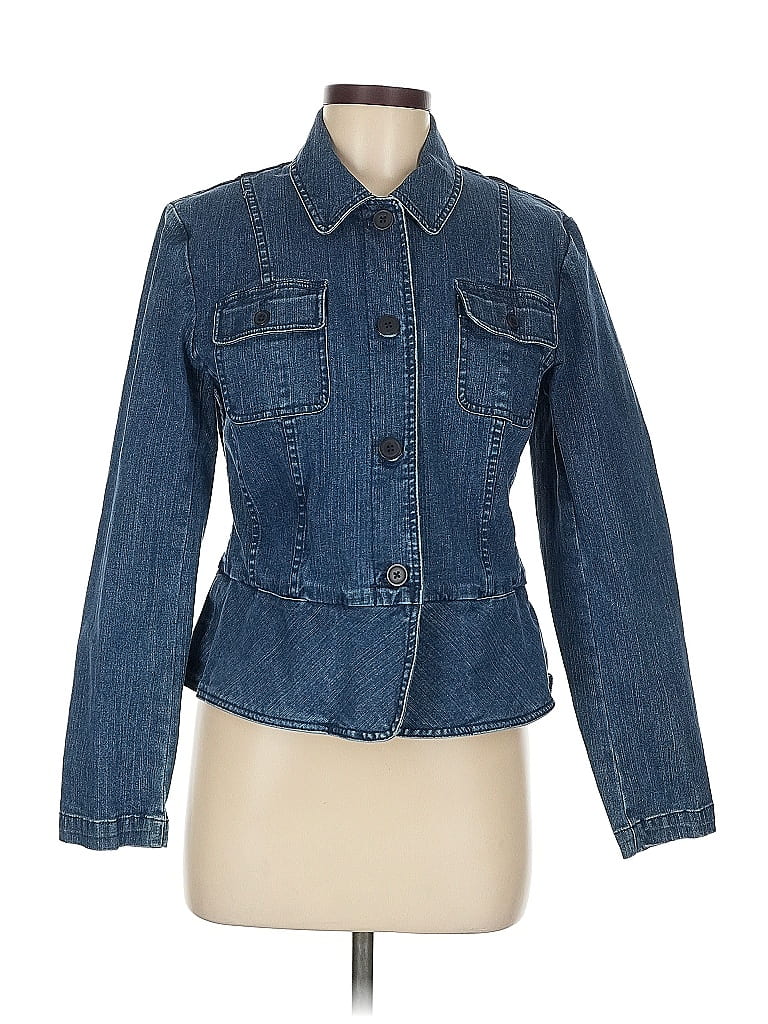 Talbots Blue Denim Jacket Size 8 - 73% off | ThredUp