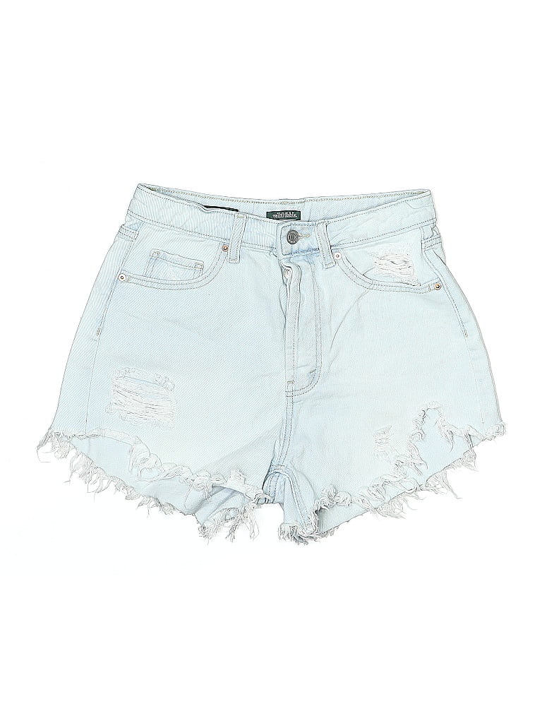Wild Fable 100% Cotton Blue Denim Shorts Size 4 - 37% off | ThredUp