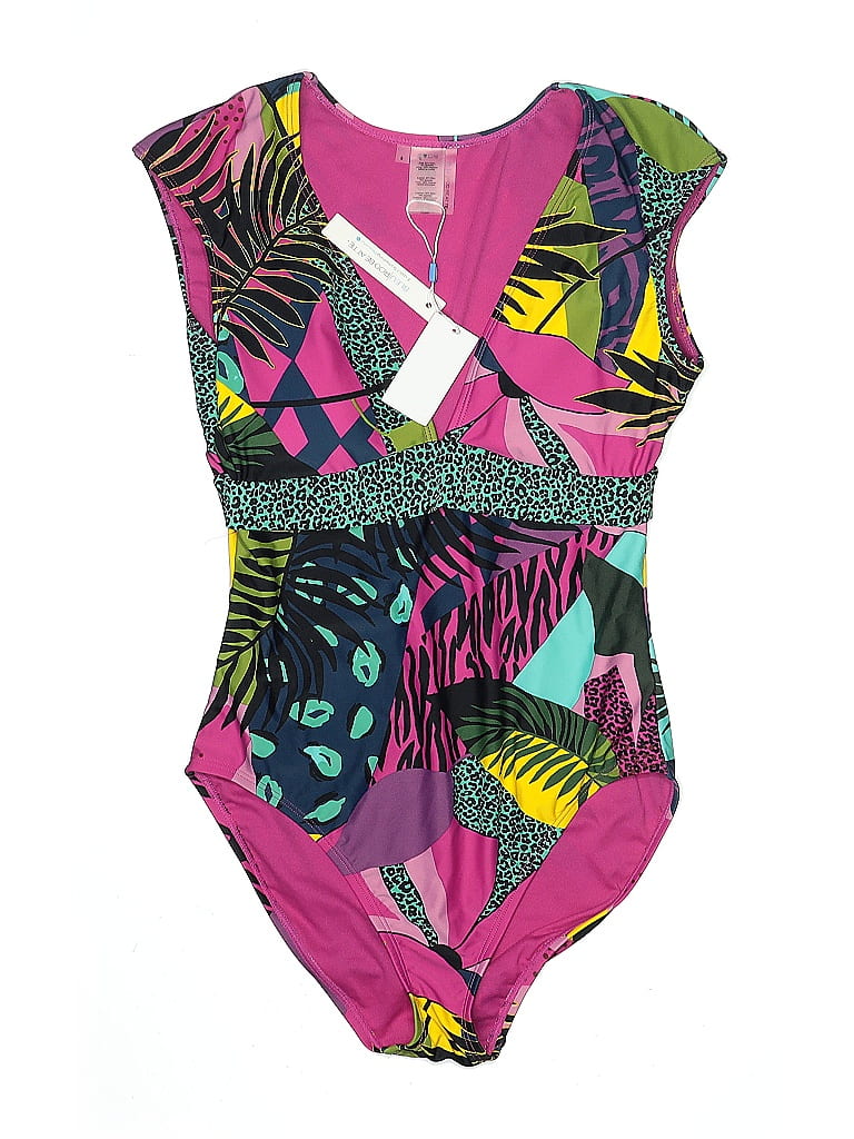 Bleu Rod Beattie Graphic Purple One Piece Swimsuit Size 8 - 63% off ...