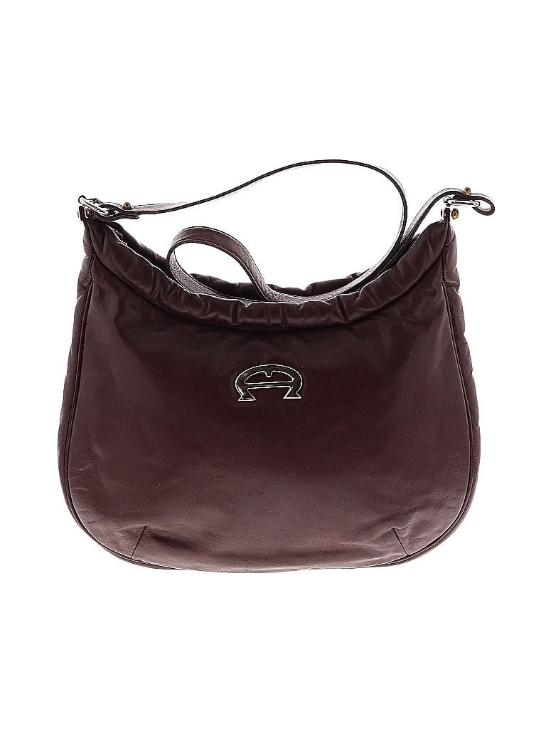 Etienne Aigner 100% Leather Burgundy Leather Shoulder Bag One size - 78 ...