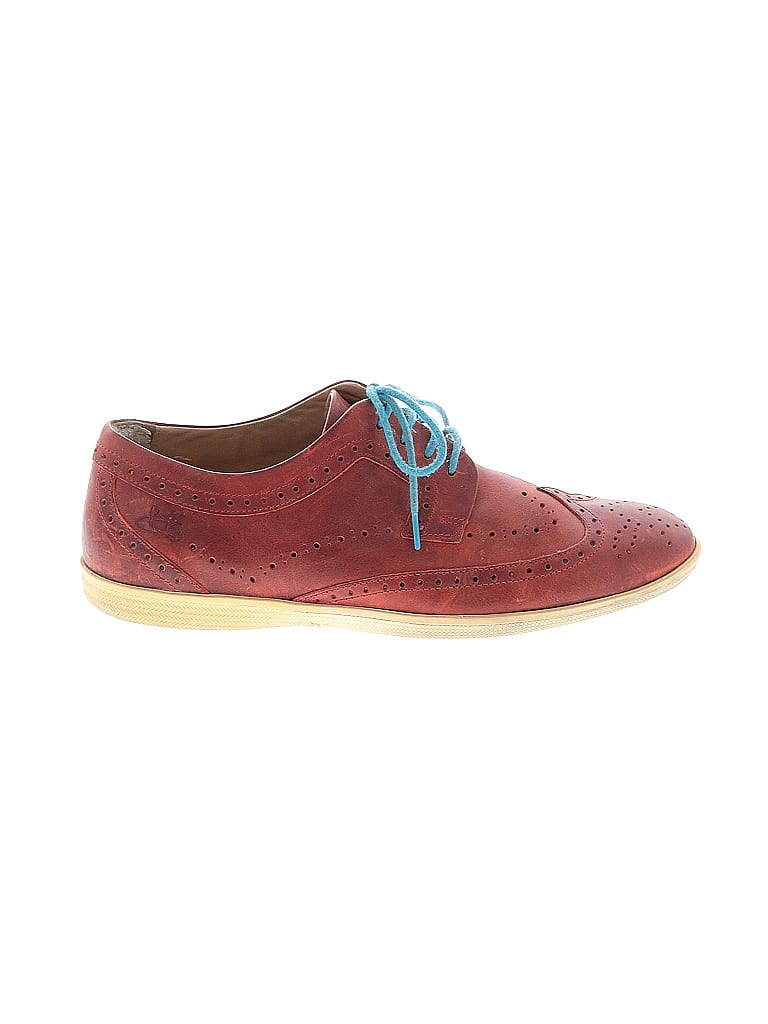 John Fluevog Paisley Burgundy Red Flats Size 8 - 69% off | ThredUp