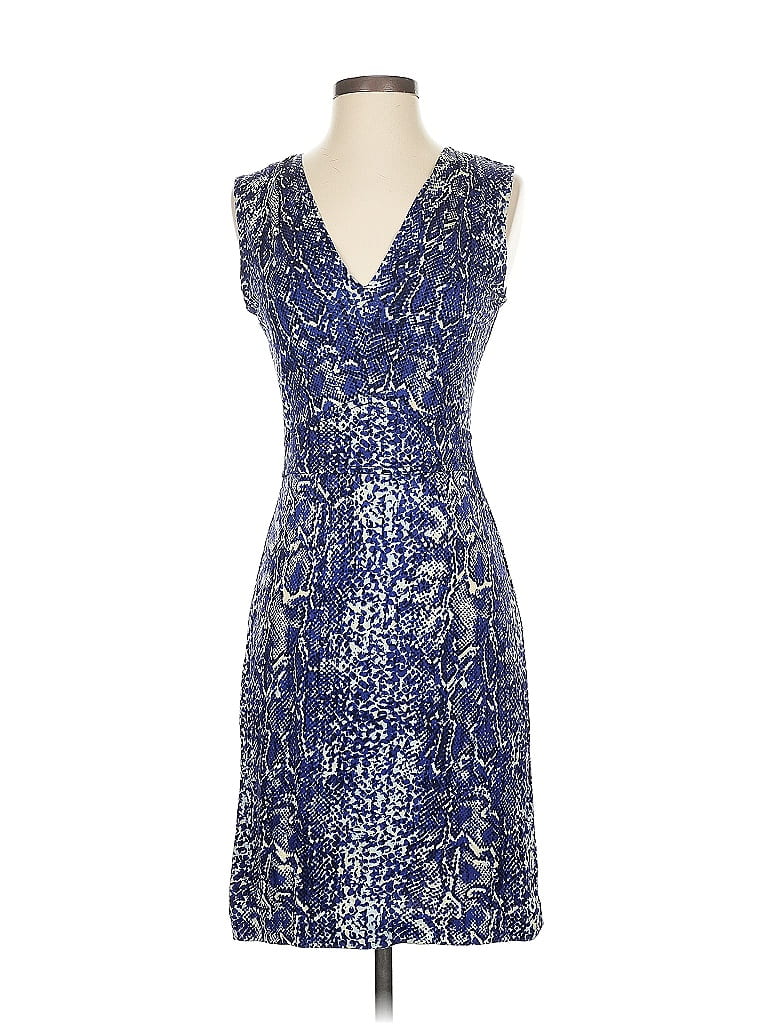 Tory Burch 100% Silk Tweed Blue Cocktail Dress Size XS - 78% off | ThredUp